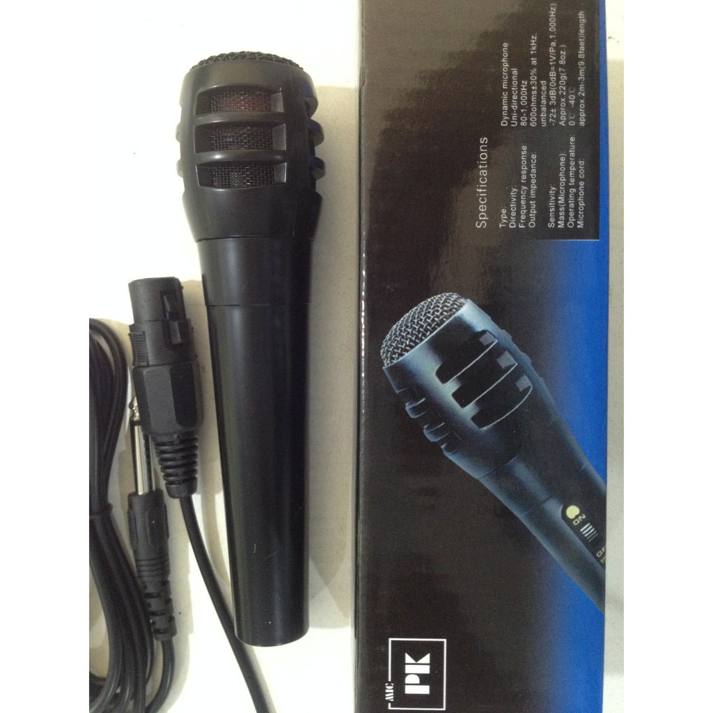 ไมโครโฟน แบบมือถือ มีสาย 4 เมตร ไมค์สาย PK UDM-51 Microphone ...