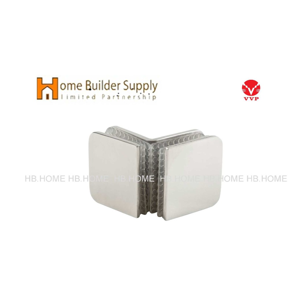 VVP รุ่น GC-503-PS ตัวหนีบกระจกห้องน้ำ วีวีพี (เจาะกระจก) สีสแตนเลสเงา ทำมุม 90องศา | Shopee ...