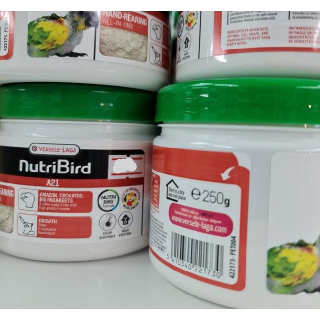 NutriBird A21 อาหารลูกป้อน สำหรับลูกนกทุกสายพันธุ์ (250 g) | Shopee ...