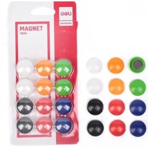 Deli แม่เหล็กติดกระดาน จำนวน 1 แพ็ค Magnet 7824 แม่เหล็กติดไวท์บอร์ด ...