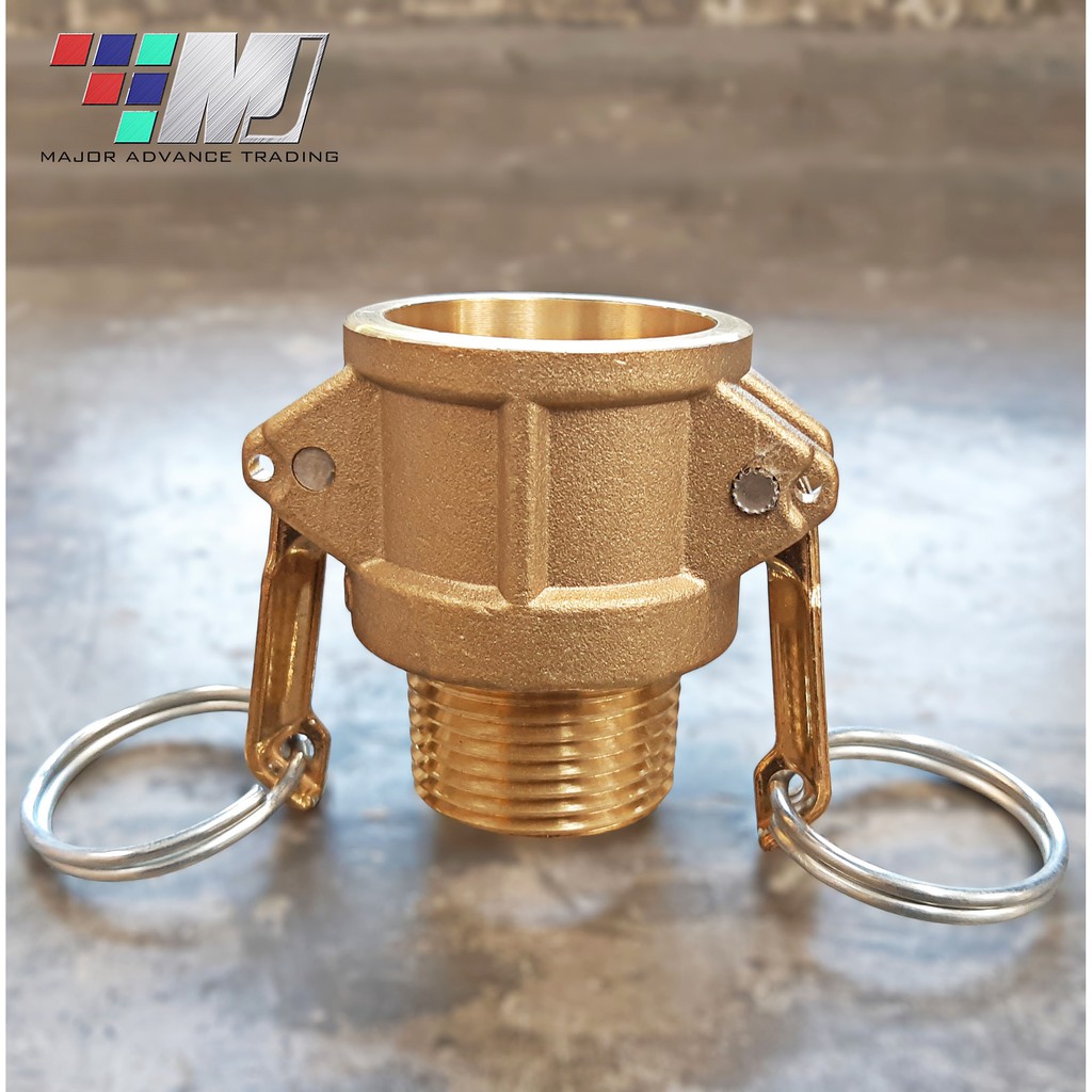 Brass Camlock Part B : 1/2" - 2" BSPT ข้อต่อสวมเร็วทองเหลือง | Shopee ...
