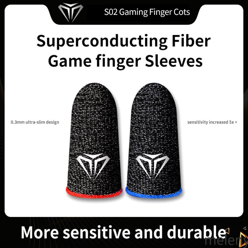 Ready 1 Pair Gaming Finger Sleeve Sweatproof Breathable Gloves Gamers ...