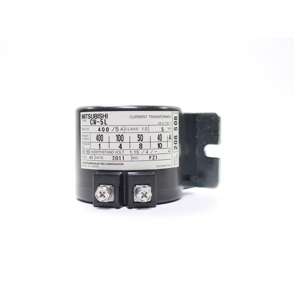 CW-5L CURRENT TRANSFORMER MITSUBISHI CW-5L 400/5A MITSUBISHI CT CW-5L 400/5A | Shopee Thailand