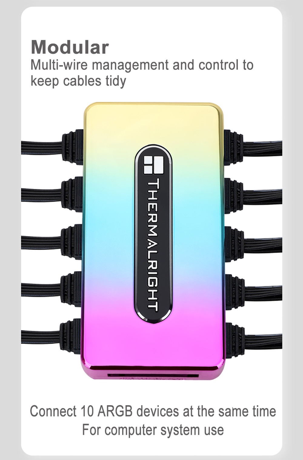 Thermalright ARGB RGB HUB Controller REV.A 5V 3PIN/12V 4PIN motherboard ...