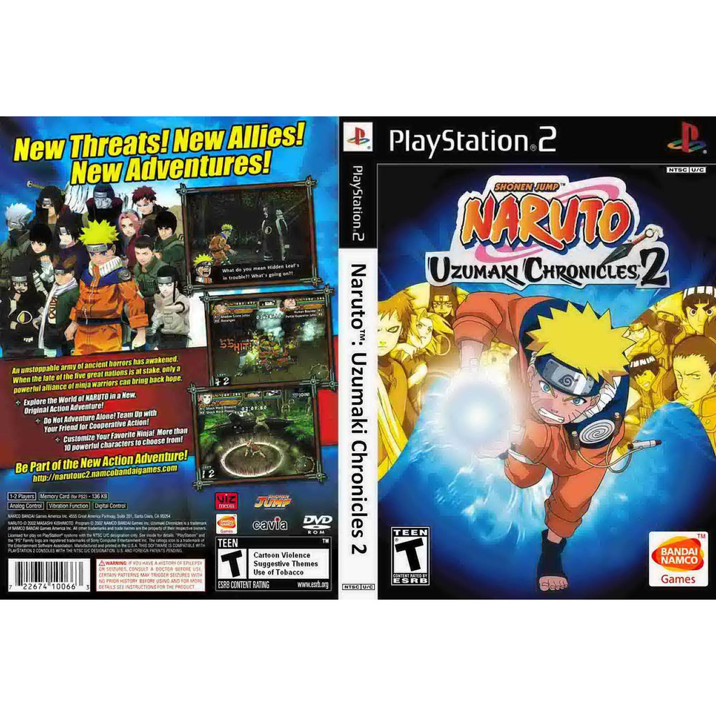 Naruto Uzumaki Ninden PS2 ISO (NTSC-J) (MG-MF) | Shopee Thailand