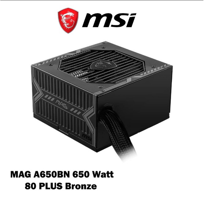 MSI Power Supply MAG A650BN 650Watt 80 Plus Bronze - 5 Year | Shopee Thailand