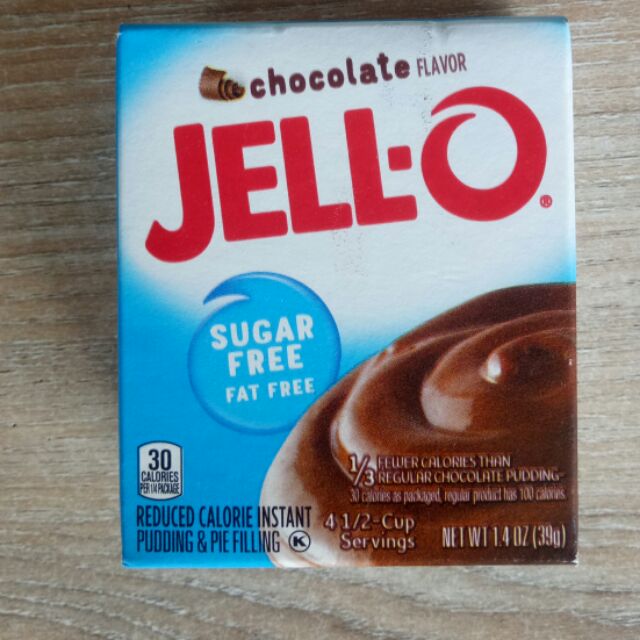 Jell-o Sugar Free Instant Pudding Chocola 1.3oz | Shopee Thailand