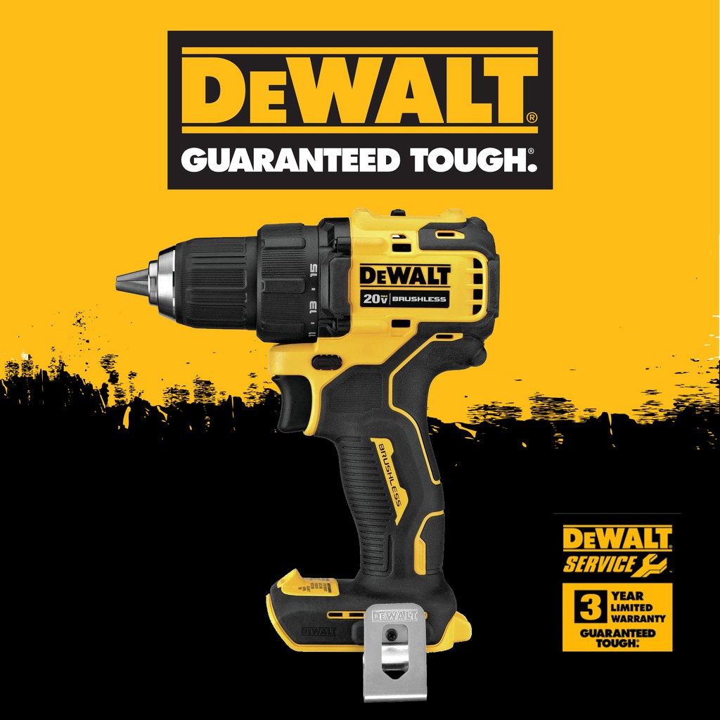 DEWALT สว่านกระแทกไร้สาย Atomic ไร้แปรงถ่าน 20 โวลท์ รุ่น DCD708 สินค้า ...