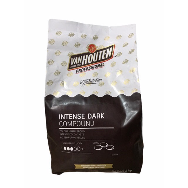 "VAN HOUTEN " INTENSE DARK COMPOUND ขนาด 1 kg. | Shopee Thailand