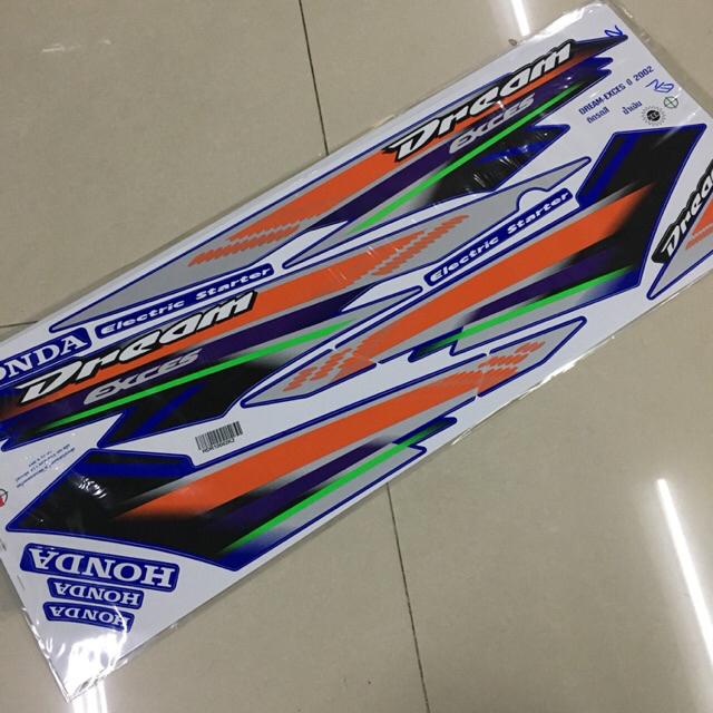สติ๊กเกอร์ ลายรถ DREAM EXCESS ดรีมเอ็กเซล ดรีมเอ็กเซส C100P เคลือบเงา ...