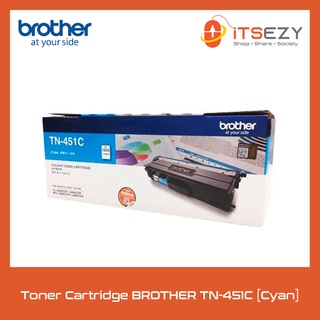 ผงหมึกพิมพ์แบบตลับ [Toner Cartridge] ยี่ห้อ BROTHER รุ่น TN-451C สีฟ้า ...