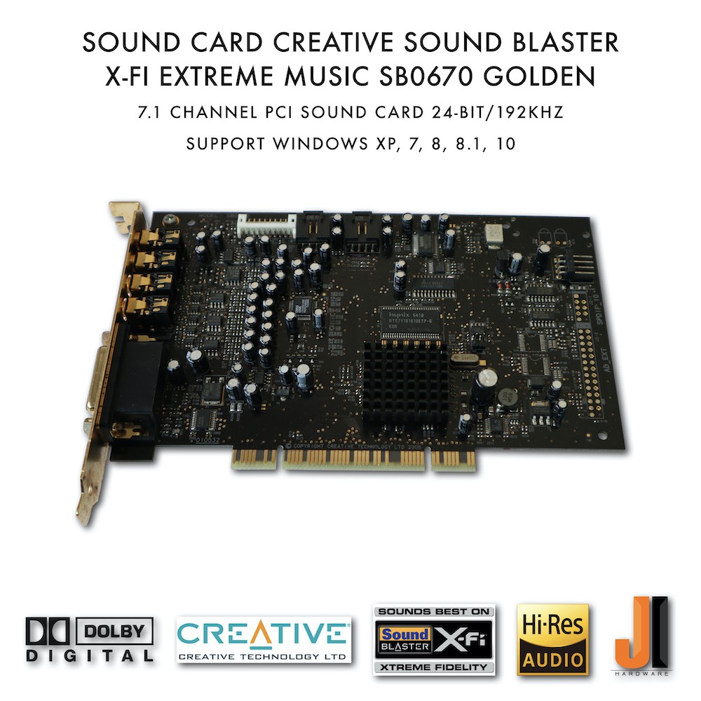 Sound Card Creative Sound Blaster X-Fi XtremeMusic SB0670 7.1 Channel ...