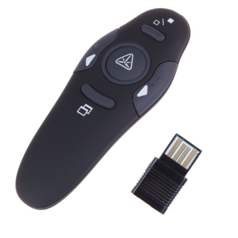 Wireless Presenter USB Remote Control Presentation Mouse Laser Pointer ...