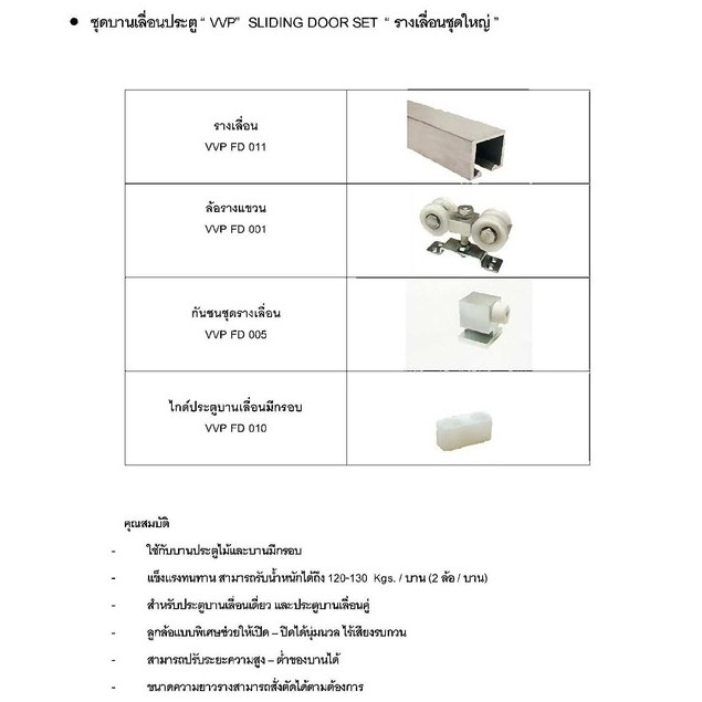 FD-005-กันชนชุดรางเลื่อน VVP | Shopee Thailand