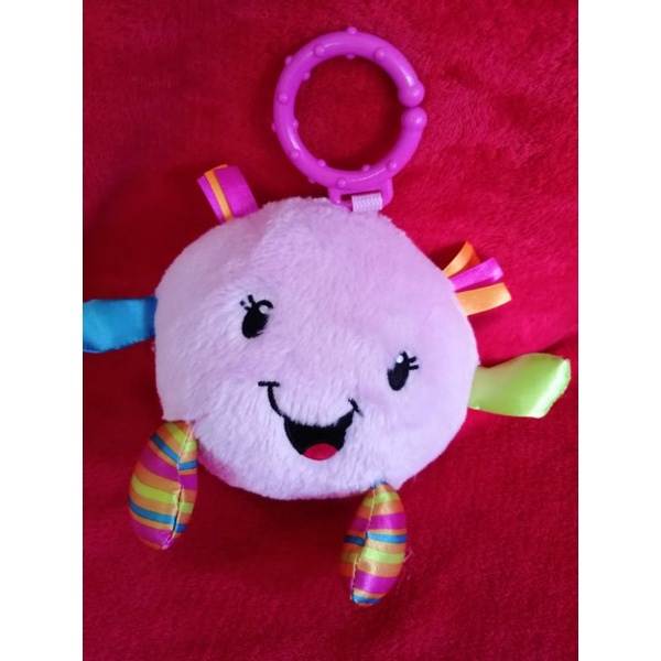 ตุ๊กตา ห้อยคอกหรือรถเข็น ชวนเด็กหัวเราะสีชมพู Fisher-Price Giggle gang ...