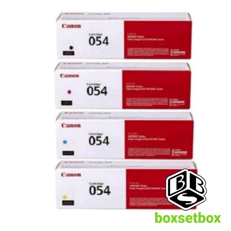 CANON 054 BK,C,M,Y TONER CARTRIDGE ของแท้ออกใบกำกับภาษีได้ | Shopee Thailand