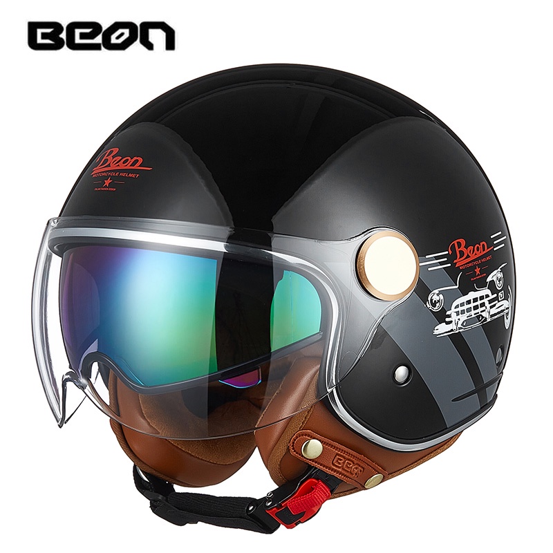 Beon genuine helmet 100% genuine Henmet 2021 หมวกกันน็อคแบบครึ่งเลนส์ ...