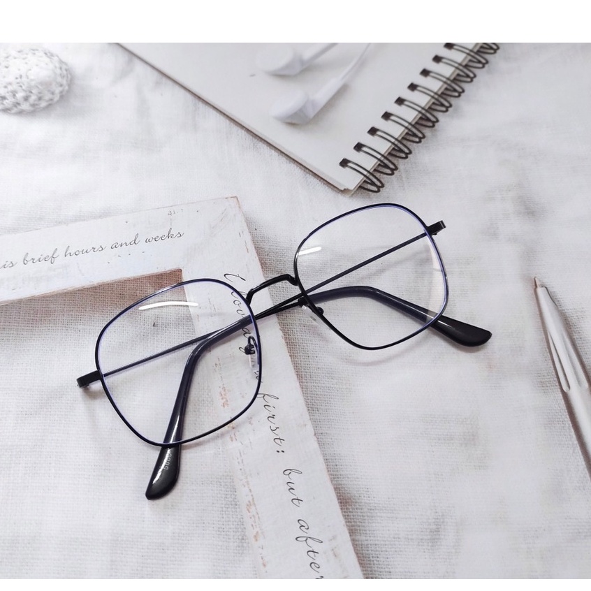 แว่นกรองแสงกันแสงสีฟ้า กันUV400กรอบโลหะ N.5669 | Shopee Thailand