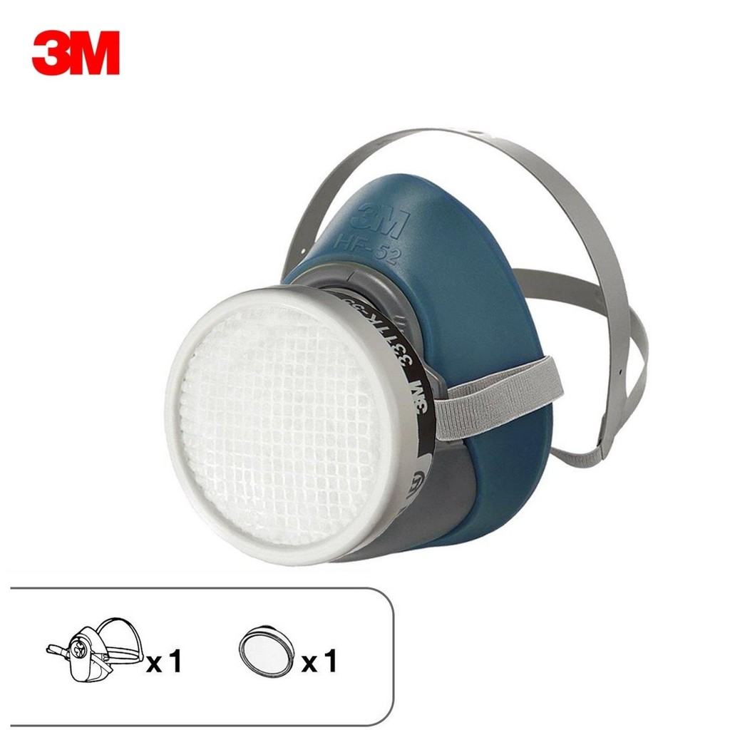 3m HF-52 ชุดหน้ากากซิลิโคน และไส้กรองเดี่ยว 3311K-55 | Shopee Thailand