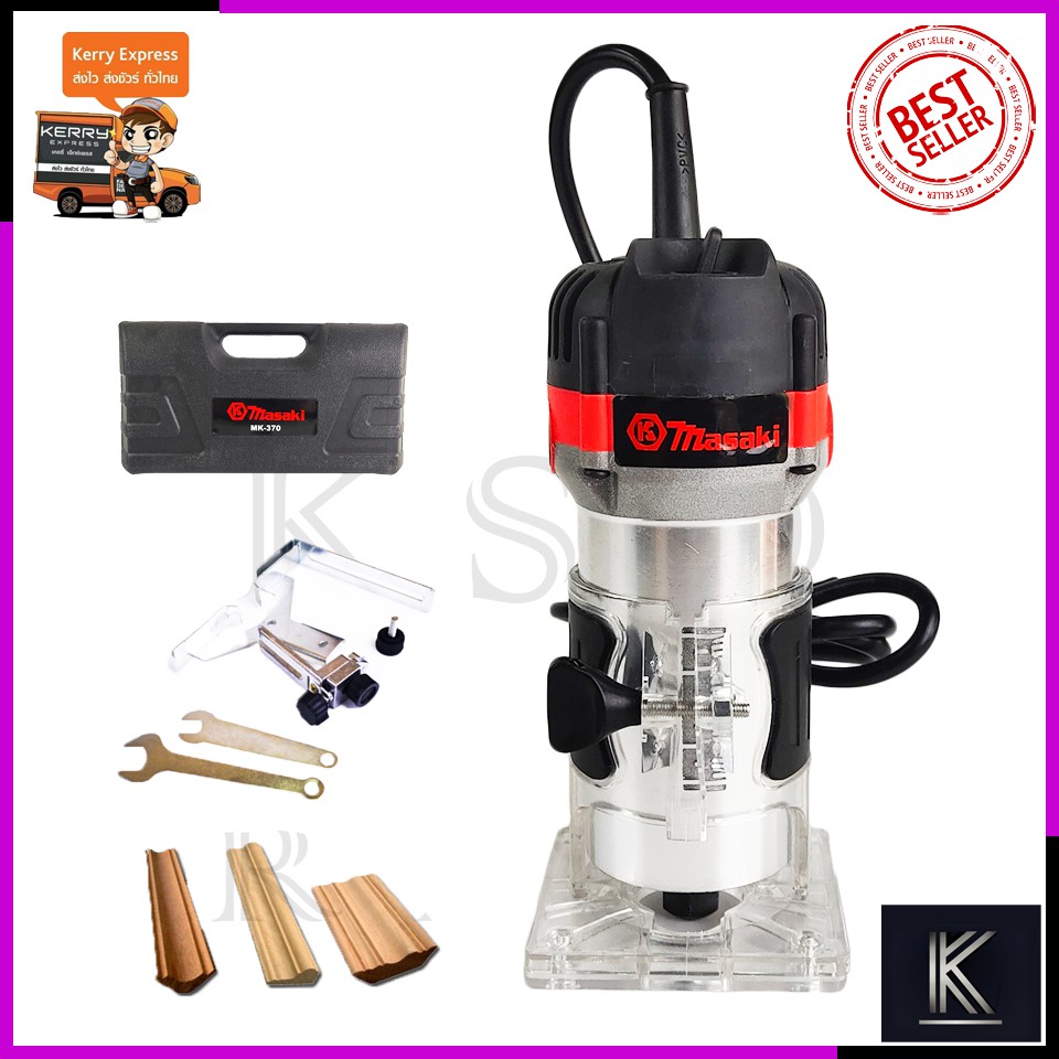 MASAKI เครื่องเซาะร่อง ทริมเมอร์ รุ่น MK-370-t | Shopee Thailand