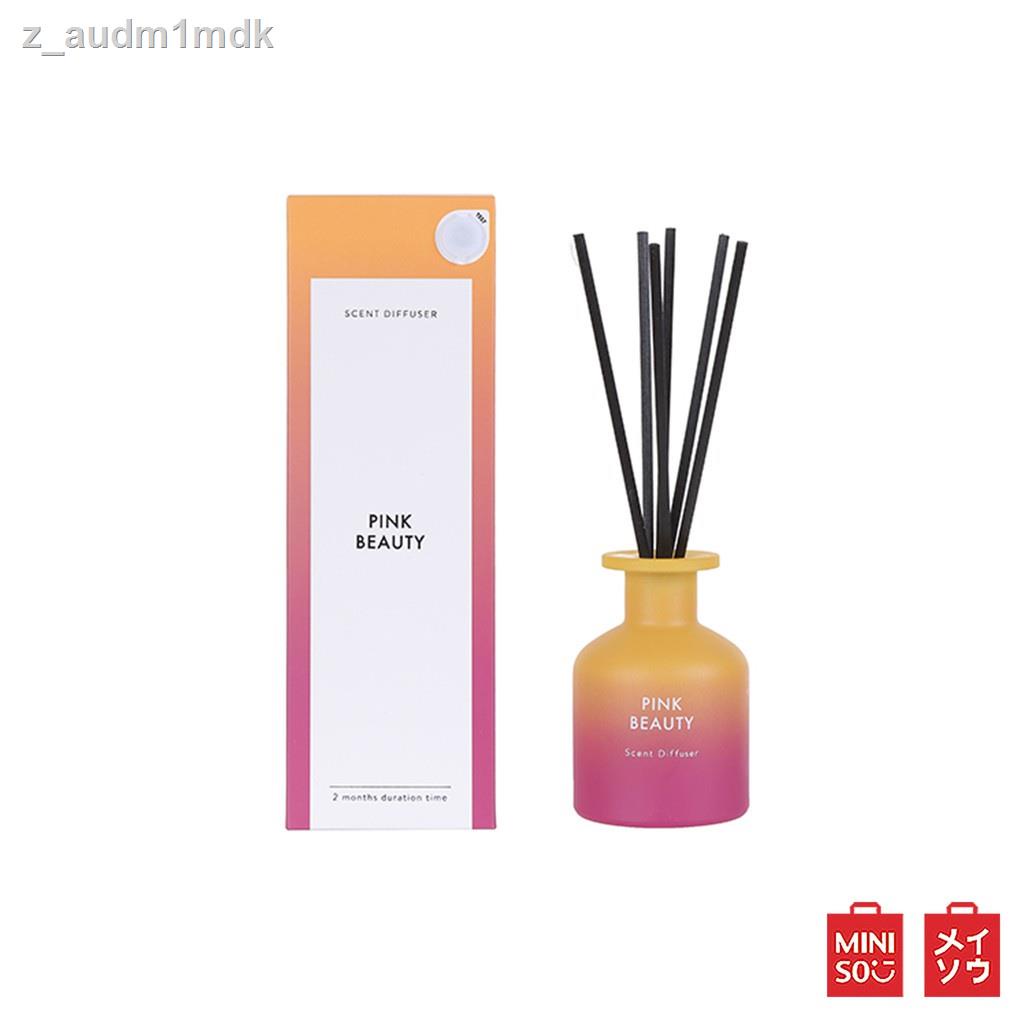 ☑MINISO 100มล ก้านน้ำหอม ก้านไม้หอมปรับอากาศ ก้านไม้หอมอโรม่า Polished ...