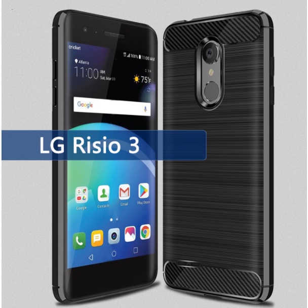 Lg Risio 3 กรณีคาร์บอนไฟเบอร์ซิลิโคนสําหรับ lg risio3 กันกระแทกบาง Anti ...