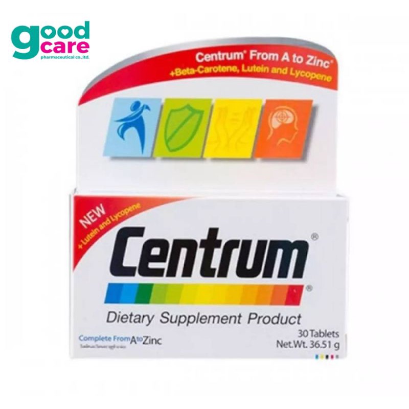 Centrum 30 เม็ด เซนทรัม วิตามินรวมและเกลือแร่ | Shopee Thailand