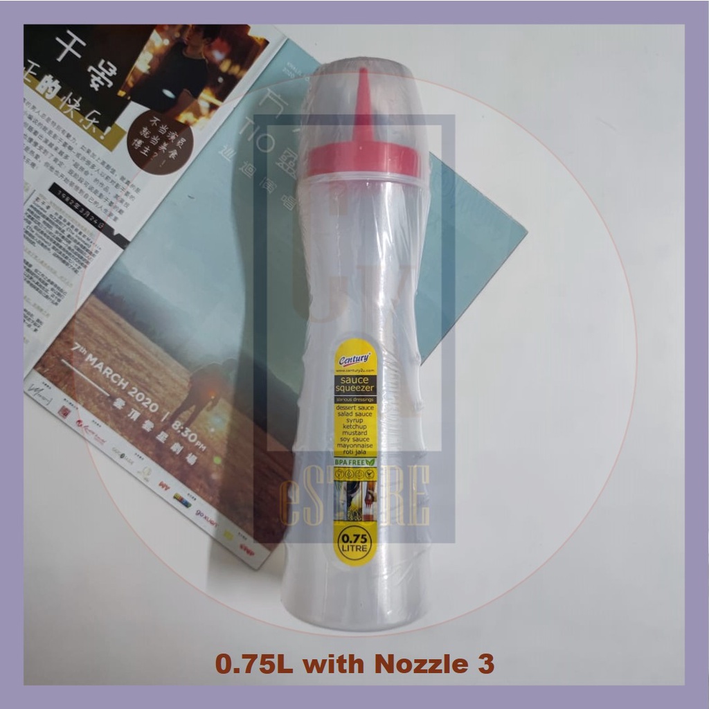 Century หลอดอเนกประสงค ์ Acuan Roti Jala ขวดซอส Squeezer ซอส Botol Idea ...