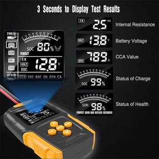 Foxsur FBT-200 Car Battery Tester Analyzer CA CCA เครื่องทดสอบแบตเตอรี่ ...