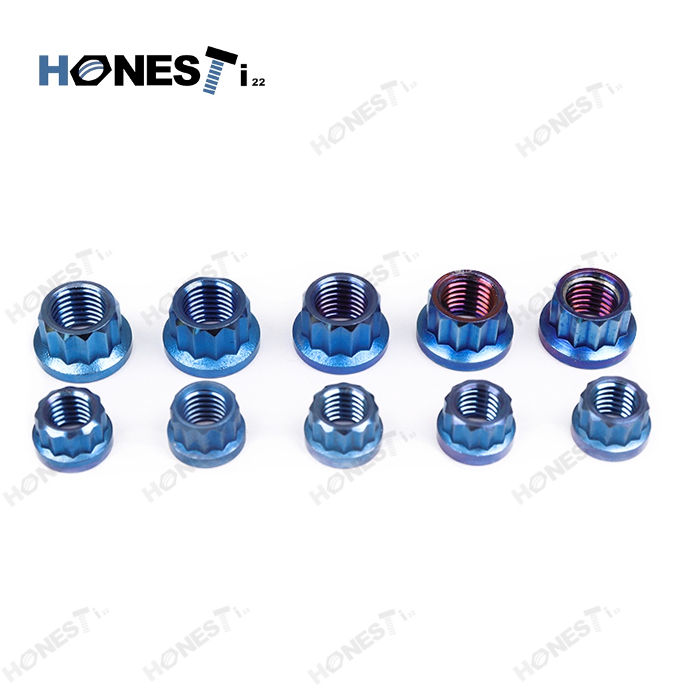 Honesti22 Titanium 12pt flange nut M8 / M10/M12 | Shopee Thailand