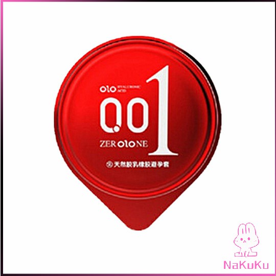 NKK ถุงยางอนามัยบางเฉียบ 0.001 มม. Olo 001 Comdoms (1ชิ้น) สารหล่อลื่นแบบธรรมชาติ สัมผัสแนบสนิท ...