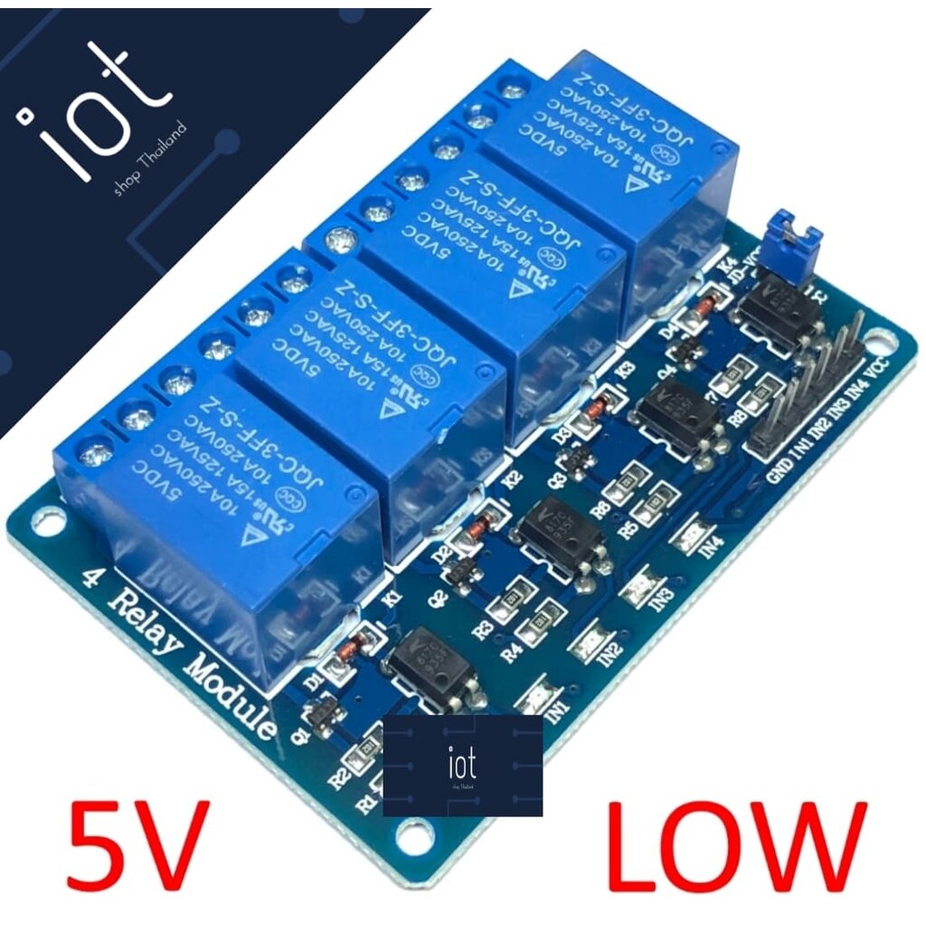 Module Relay 5V 4 Channel Active LOW | Shopee Thailand