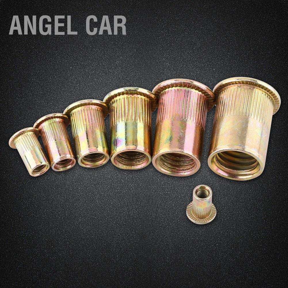 M3-M12 Carbon Steel Flat Threaded Rivet Nut Flange Rivnut Nutsert ...
