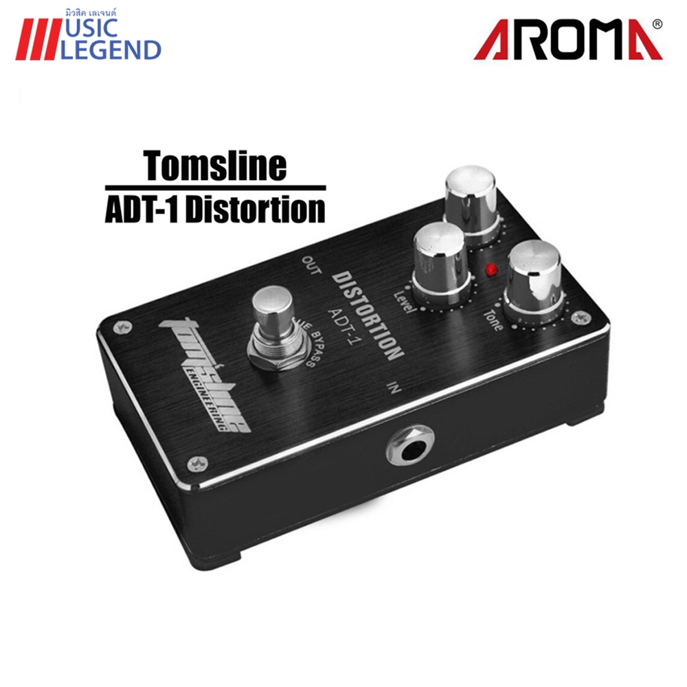 เอฟเฟคกีตาร์ เสียงแตก Tom's Line Engineering Guitar Effect Pedal รุ่น ADT-1 Distortion ดิสทรอชัน ...