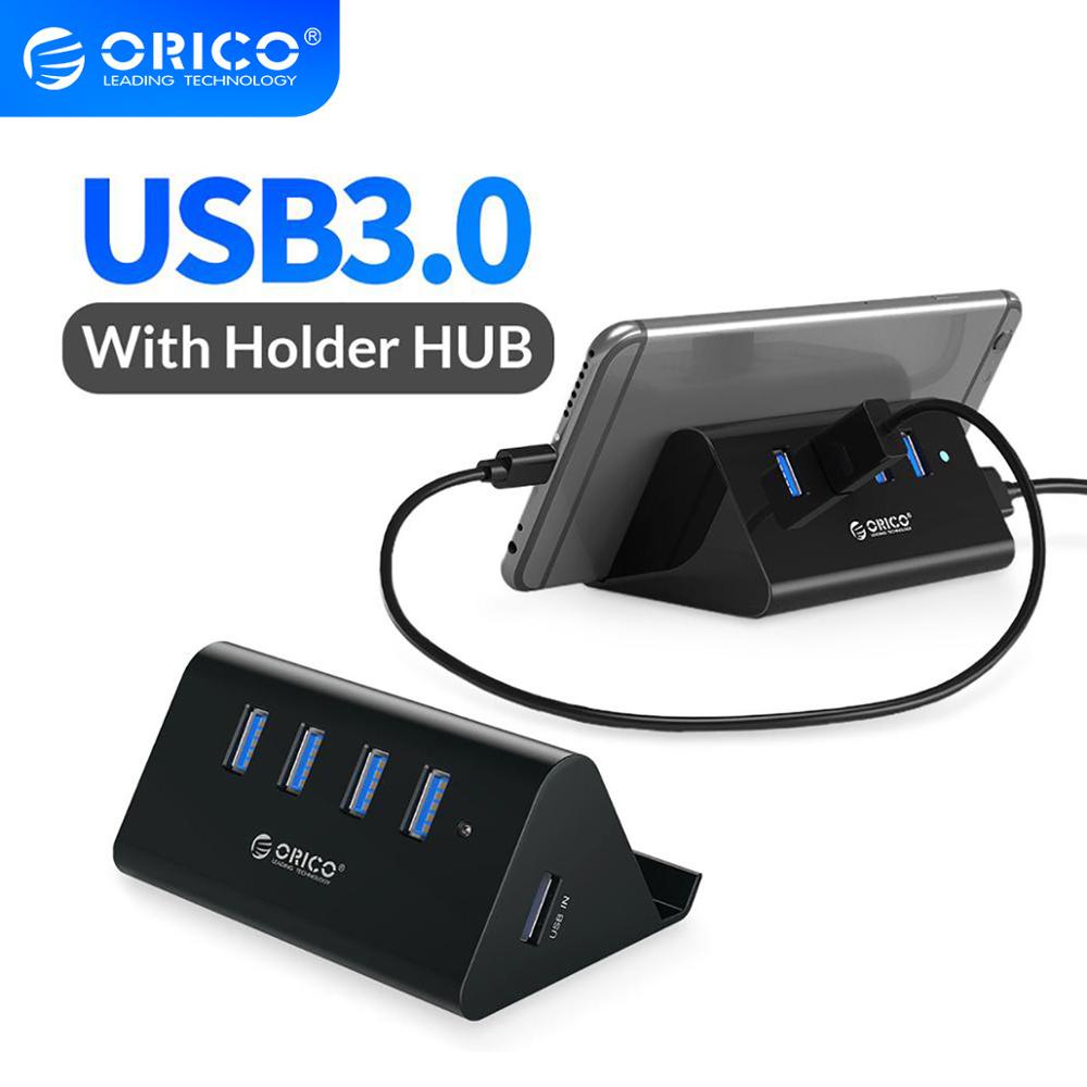 Orico USB Hub with Holder ฮับ USB 3.0 4 พอร์ต พร้อมสาย USB 3.3 ฟุต ขา ...