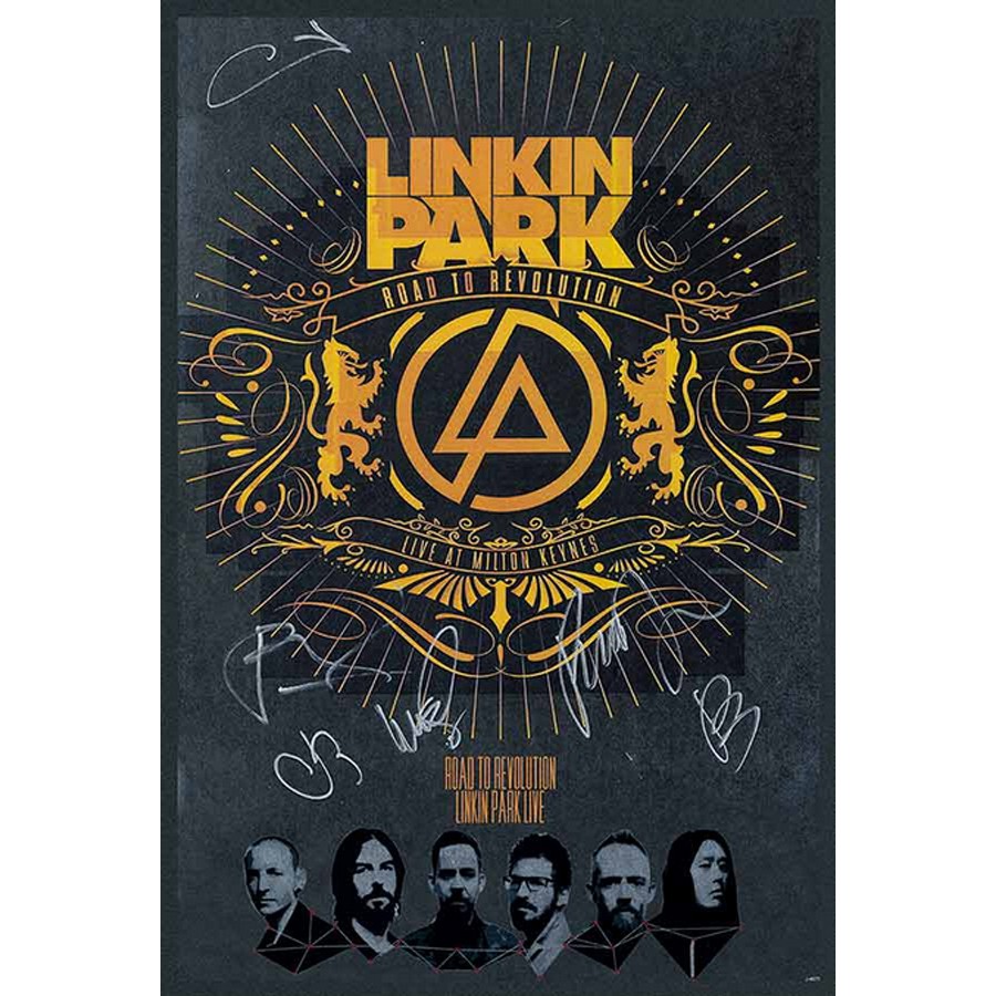 โปสเตอร์ วง ดนตรี ร็อก ลิงคินพาร์ก Linkin Park - Road To Revolution ...