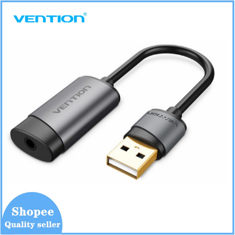 Vention USB External Sound Card 3.5 mm USB อะแดปเตอร์ไมโครโฟนสำหรับ PC ...