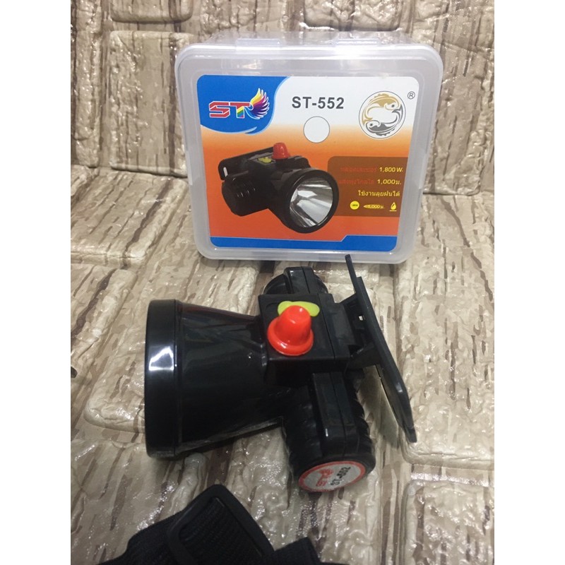 ไฟฉายคาดหัว แบตเตอรี่ลิเธียม ST 552 ปรับหรี่ // ST 521 ปุ่มกดขนาดเล็ก ไฟฉายติดศรีษะ หัวไฟ กรีด ...