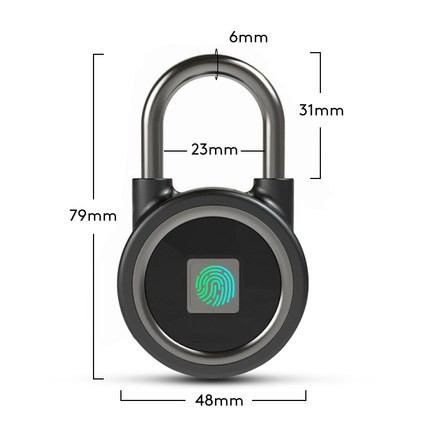 แม่กุญแจ ปลดด้วยลายนิ้วมือ OKLOK Anti-theft Keyless Padlock APP Control ...