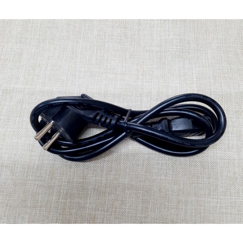 Honglin HL-013 สายไฟคอมพิวเตอร์ สายไฟกลม 2 ขา สายไฟ AC คอมอย่างดี หัว ...