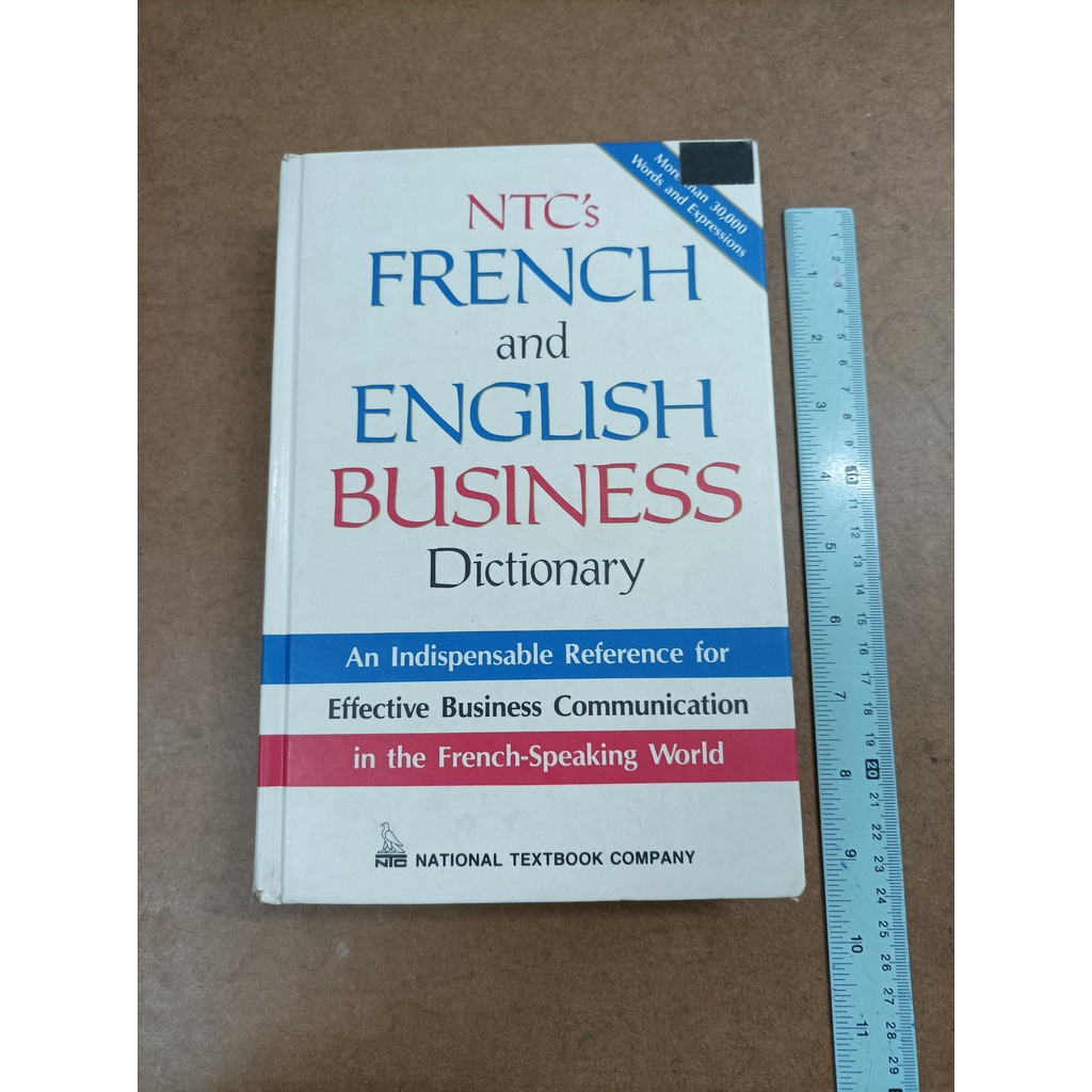 หนังสือ NTC's French and English Business Dictionary by Michel Marcheteau | Shopee Thailand