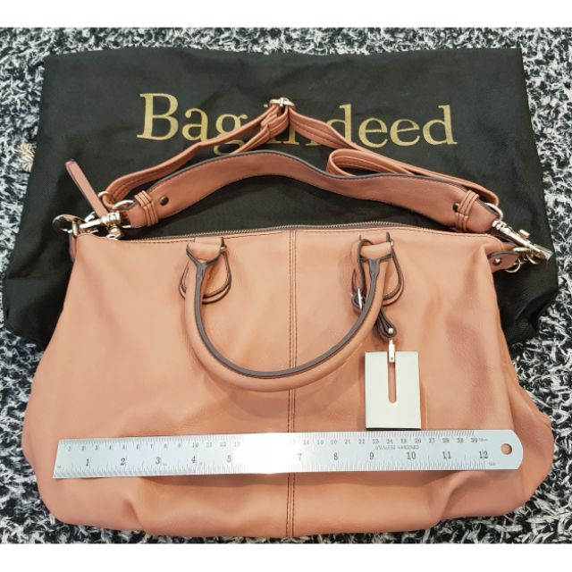 กระเป๋า Bag Indeed สะพายข้าง สีชมพูโอรส สวยหวาน #มือสองสภาพนางฟ้า ...