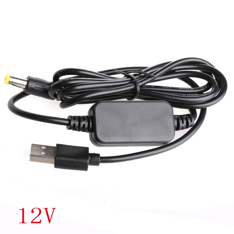 DC-DC Converter Cable USB 5V to 9V/12V DC Jack 5.5mmx2.1mm Step-up ...