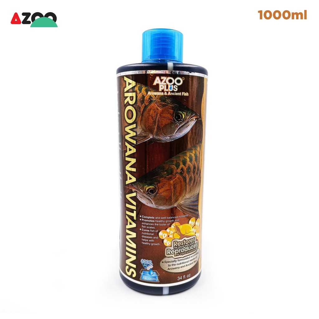 AZOO AROWANA VITAMINS วิตามินสูตรพิเศษ ที่ออกแบบมาสำหรับปลาอะโรวาน่า เสริมภูมิต้านทาน เร่งสี ...