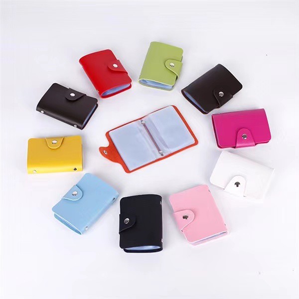 กระเป๋าใส่บัตร เครดิต กระเป๋าใส่นามบัตร ผลิตจากหนังPU สินค้ามาใหม่（W ...