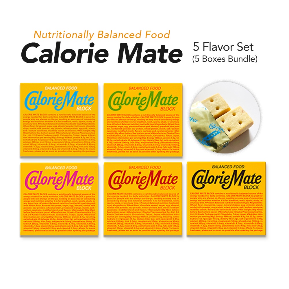 Calorie Mate Balanced Food Snack by Otsuka 5 Flavors 5 Boxes, ships ...