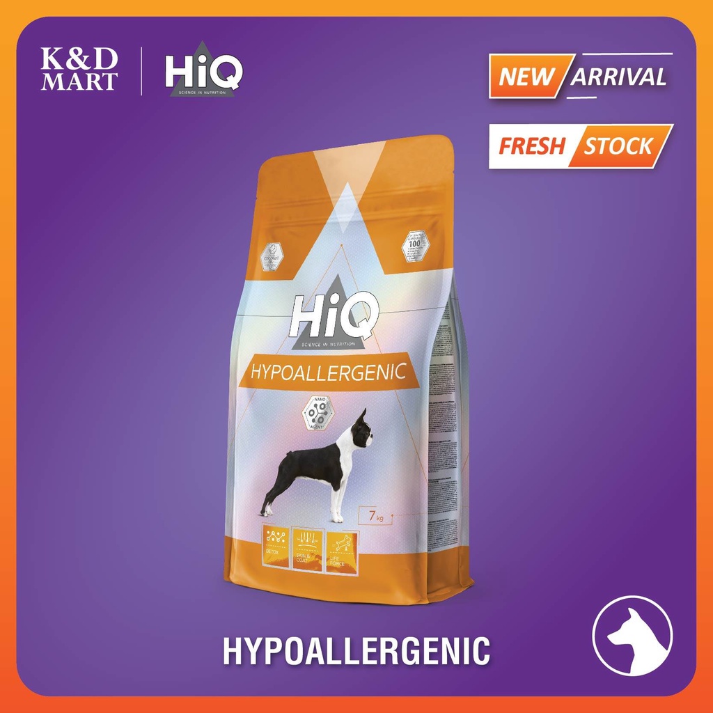 HiQ Hypoallergenic Dog Food 7kg | Shopee Thailand