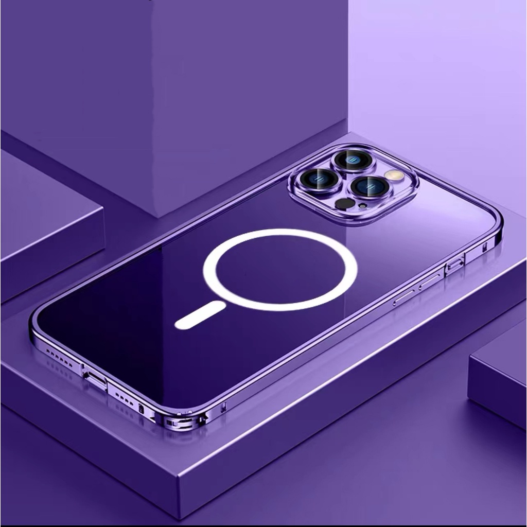 Metal case removable backplane เคส compatible for iPhone 14 pro max 13 ...