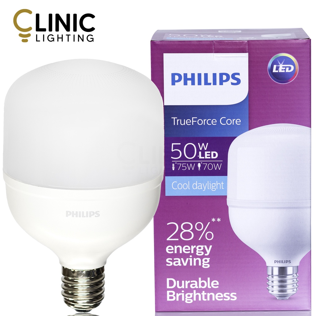 หลอดไฟ PHILIPS LED 50W True Force Core E27, E40 Cool Daylight | Shopee Thailand