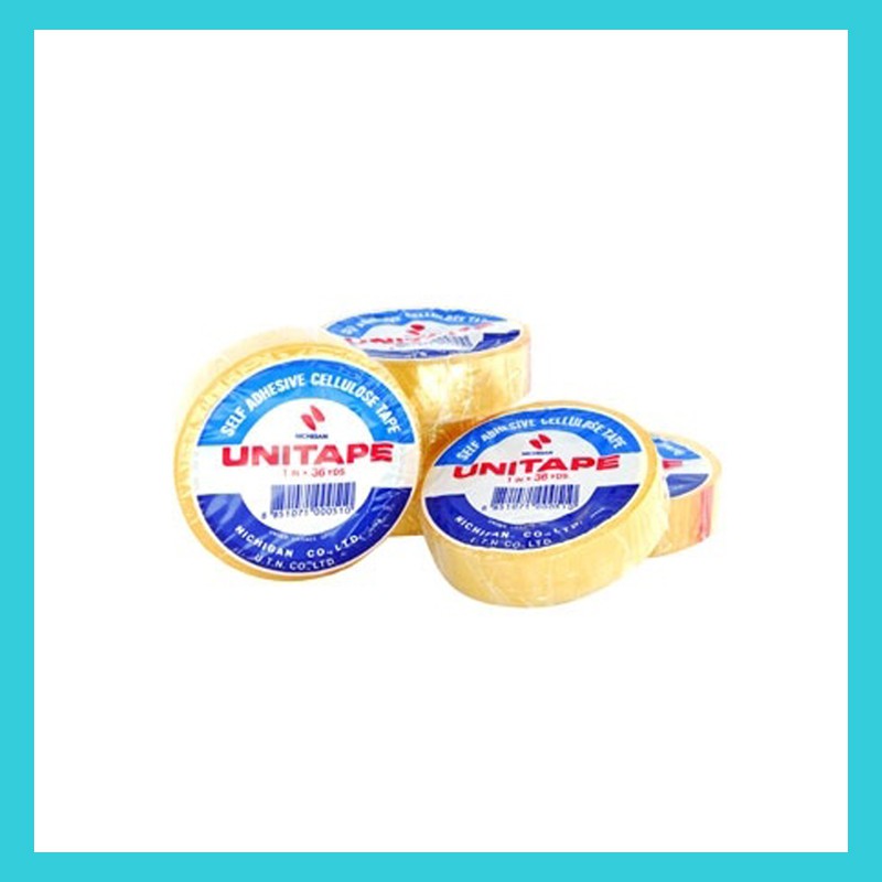 เทปใส UNITAPE ขนาด 1/2, 3/4, 1 นิ้ว. (ยาว36หลา) | Shopee Thailand